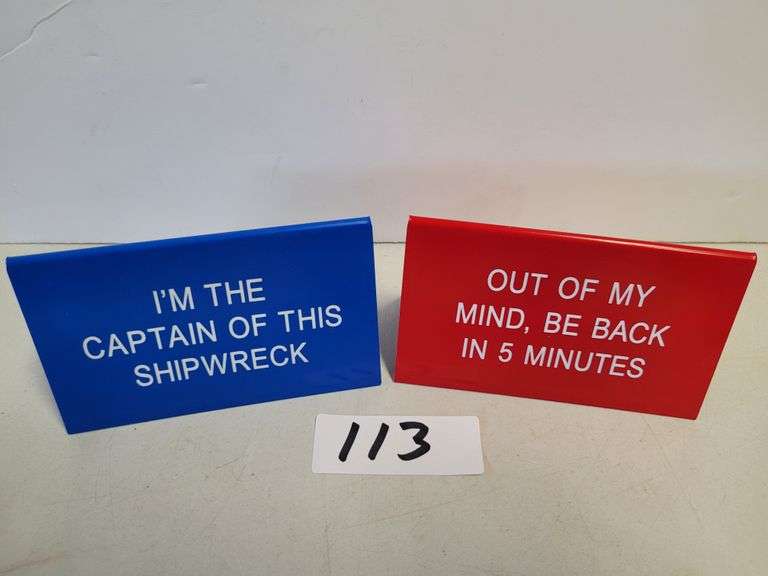 Funny table decor signs - World Wide Auction Inc