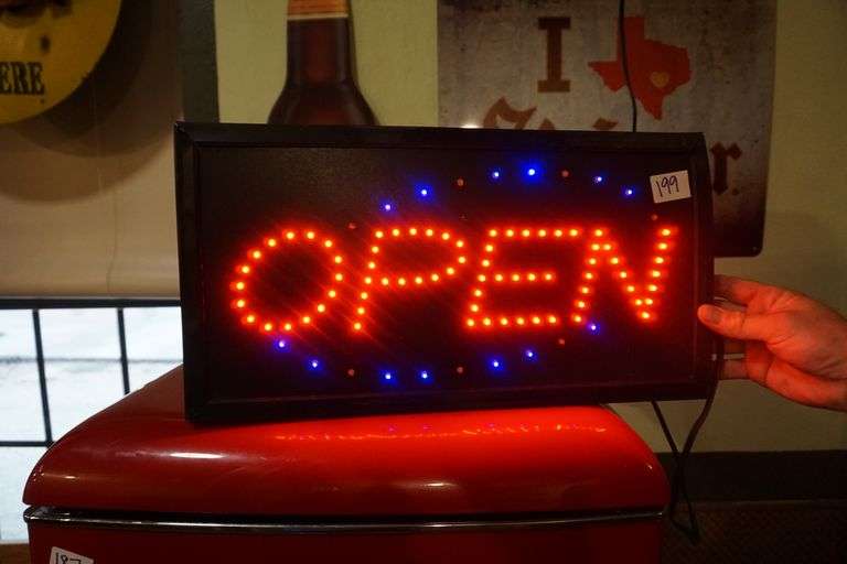 Light up open sign - World Wide Auction Inc