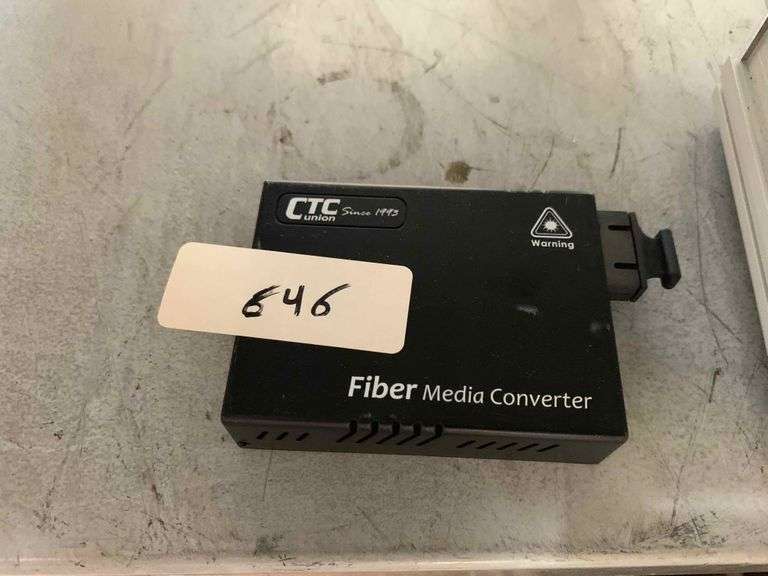 CTC UNION FIBER MEDIA CONVERTER MODEL FMC-10 - World Wide Auction Inc