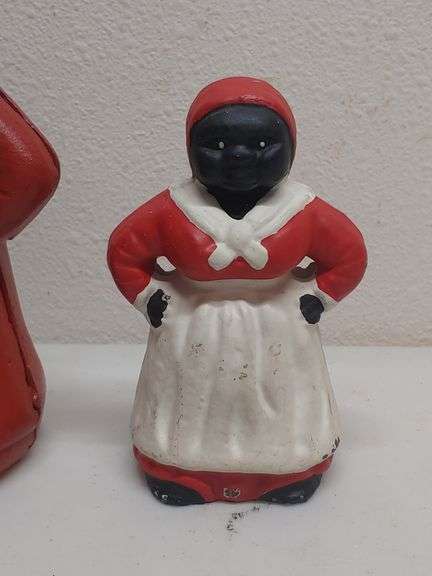 Cast Iron Aunt Jemima And Uncle Ben Banks W Yoder Auction
