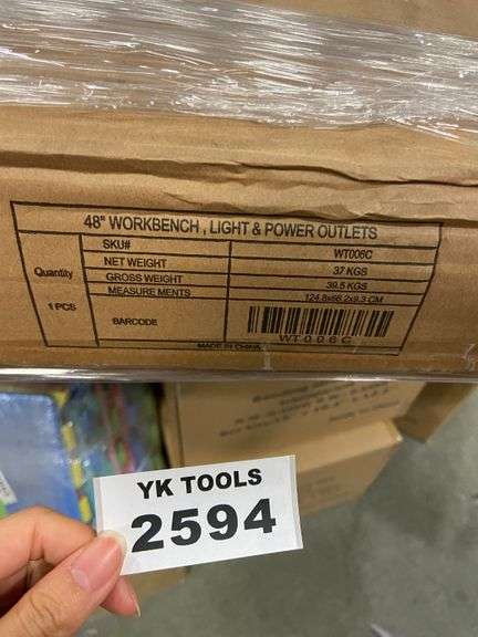 45 WORKBENCH, LIGHT & POWER OUTLETS - Yorkton Auction Centre