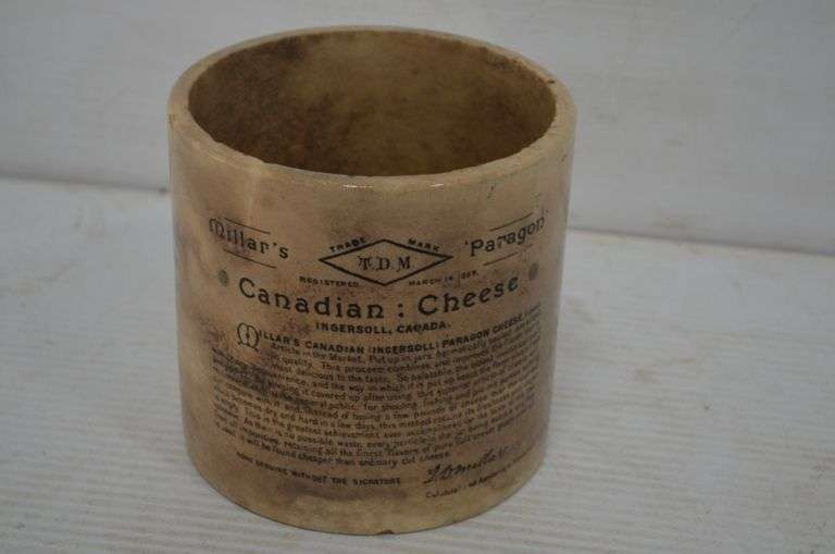 Miller's Royal Paragon Canadian Cheese Crock - Yorkton Auction Centre
