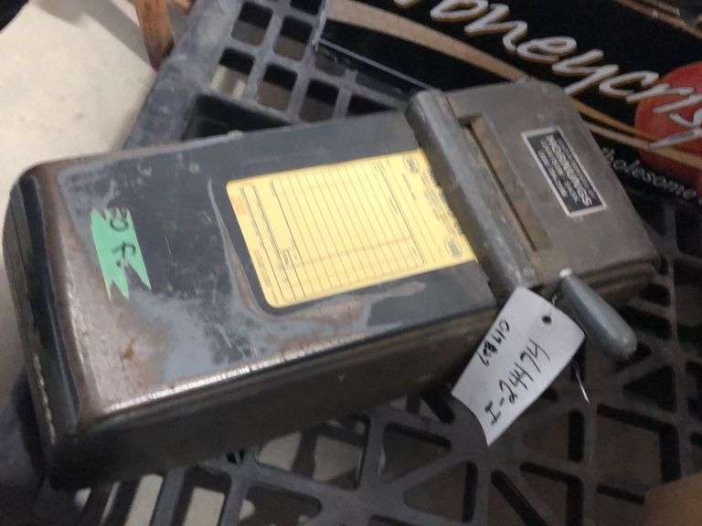 Vintage Moore Receipt Dispenser Machine - Yorkton Auction Centre