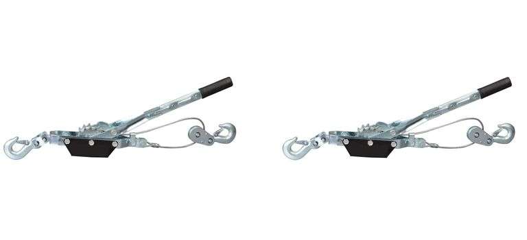 (2) 2 TON COME ALONG CABLE PULLER 2 HOOK SALE 2TCP - Yorkton Auction Centre