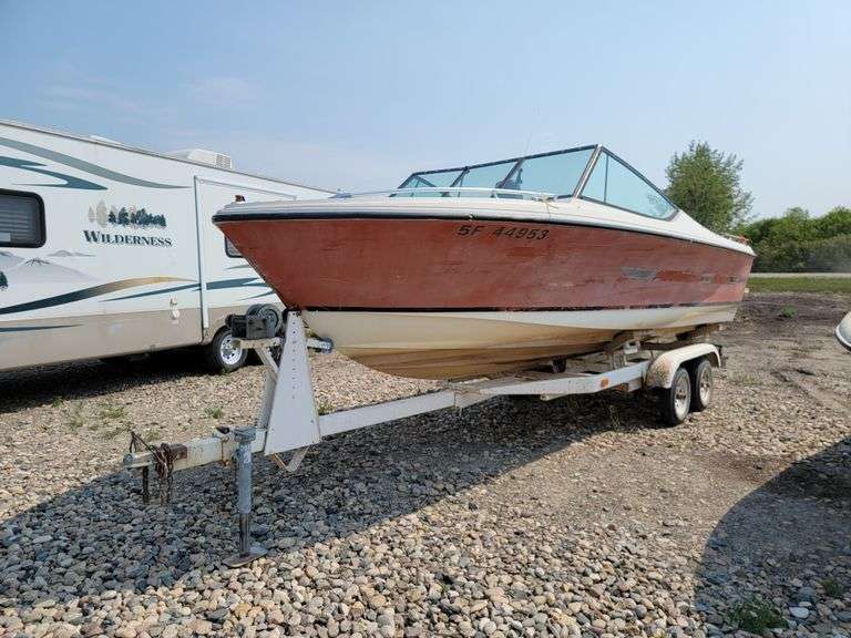 1978 Silver Line Inboard 19.5ft long w/Homemade Utility Trailer ...