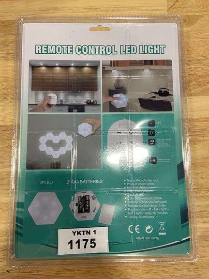 6 PACK HONEYCOMB SMART TOUCH LED WALL LIGHTS - Yorkton Auction Centre