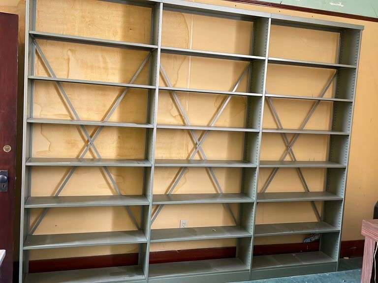 Metal Book Shelving - Yorkton Auction Centre
