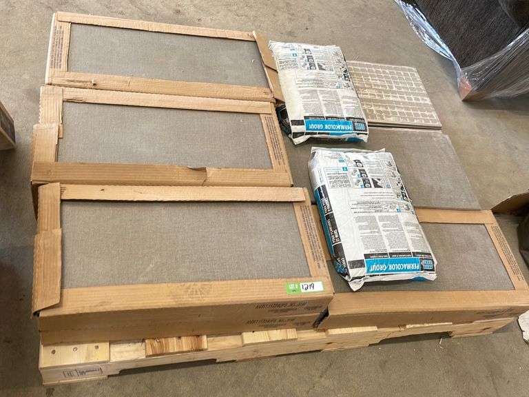 Pallet Of Tile & Grout - Yorkton Auction Centre