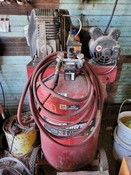 40 Gallon Coleman Air Compressor - Yorkton Auction Centre