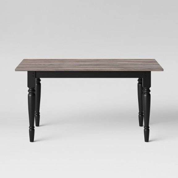 THRESHOLD 60" BRIDGEWATER FARMHOUSE TURNED LEG TABLE - Yorkton Auction ...