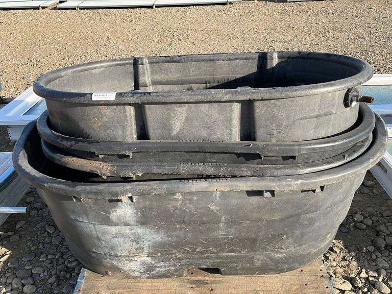 4 - Plastic Stock Troughs - Yorkton Auction Centre