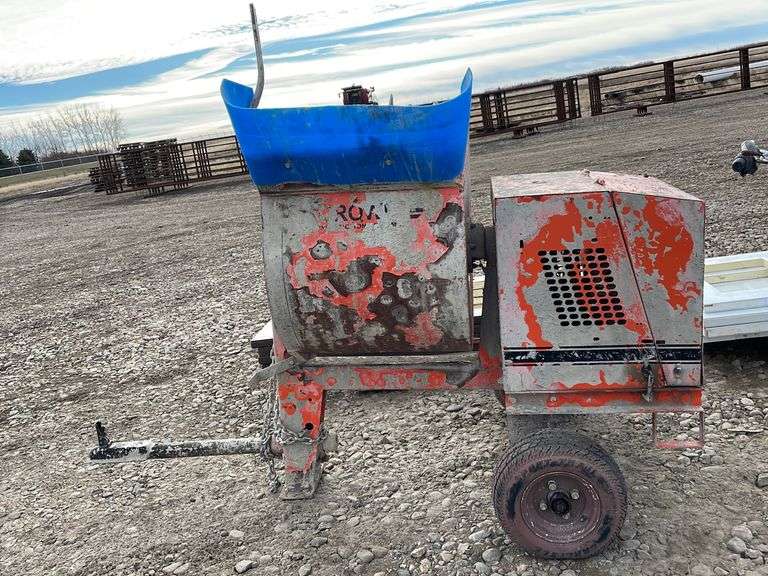 Portable Crown Mortar Honda Powered Mixer - Yorkton Auction Centre