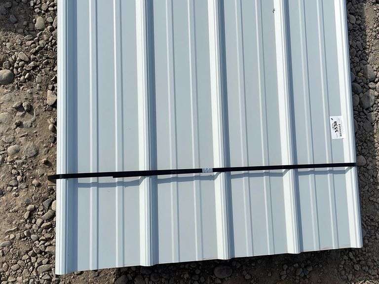 Approx 52 Pcs. 12' Tuff Rib Metal Cladding - White White Interior Liner ...