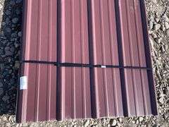 Approx. 67 pcs. 16' Tuff Rib Metal Cladding - Burgandy - 3216 Sq Ft ...