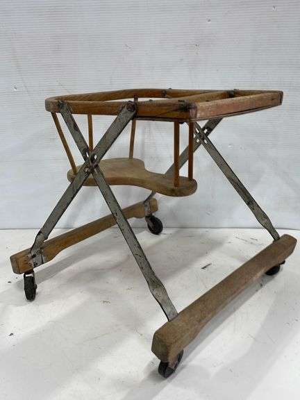 Vintage Wooden Baby Walker - Yorkton Auction Centre