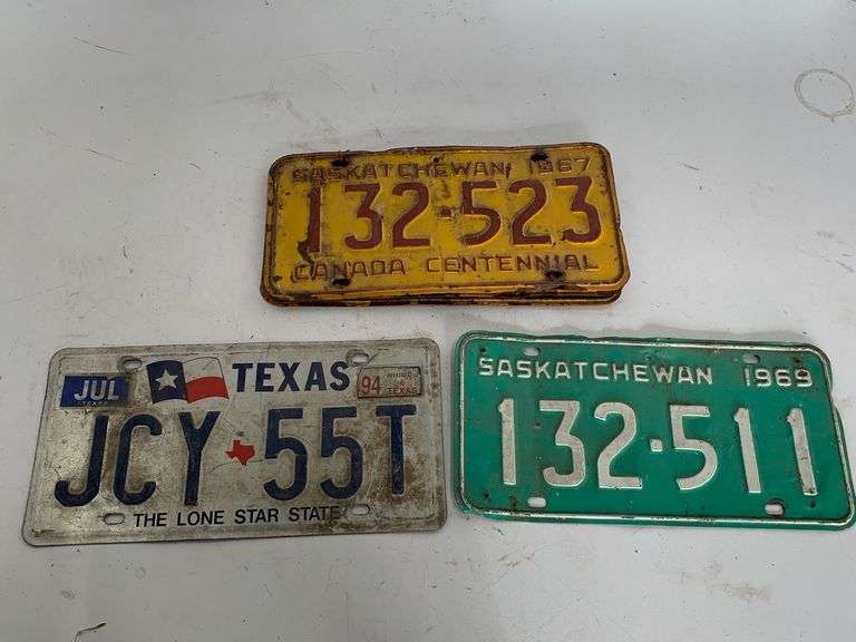 License Plates - Yorkton Auction Centre