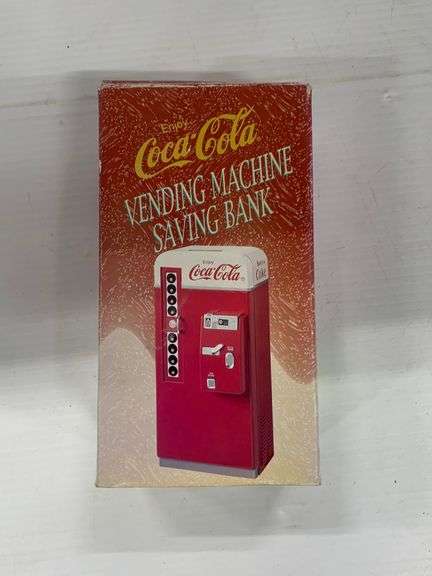 Coca Cola Vending Machine Piggy Bank - Yorkton Auction Centre