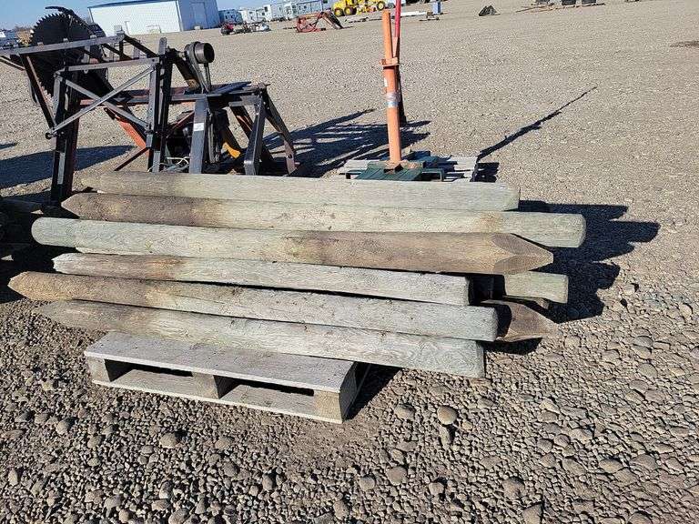 Approximately 30 Sharpened Fence Posts - Yorkton Auction Centre