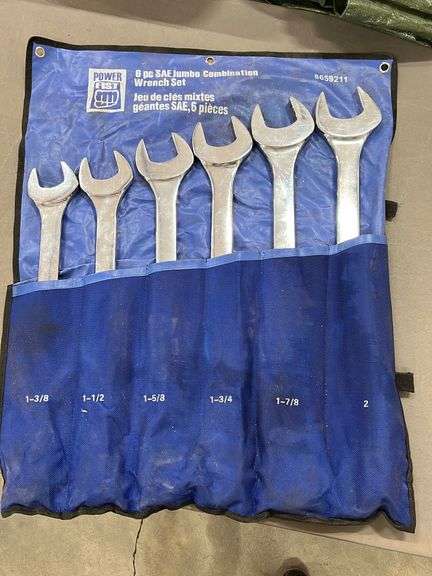 6 Piece SAE Jumbo Combination Wrench Set - Yorkton Auction Centre