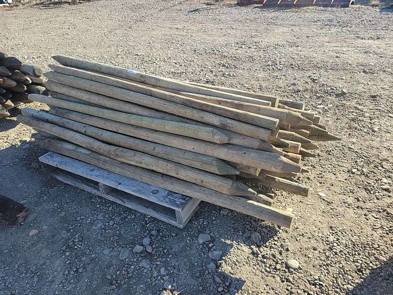Approximately 65 Sharpened Fence Posts - Yorkton Auction Centre