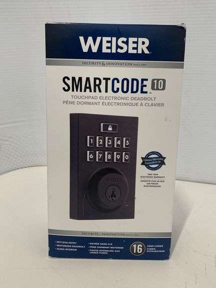 Weiser Smart Code 10 Electronic Deadbolt - Yorkton Auction Centre