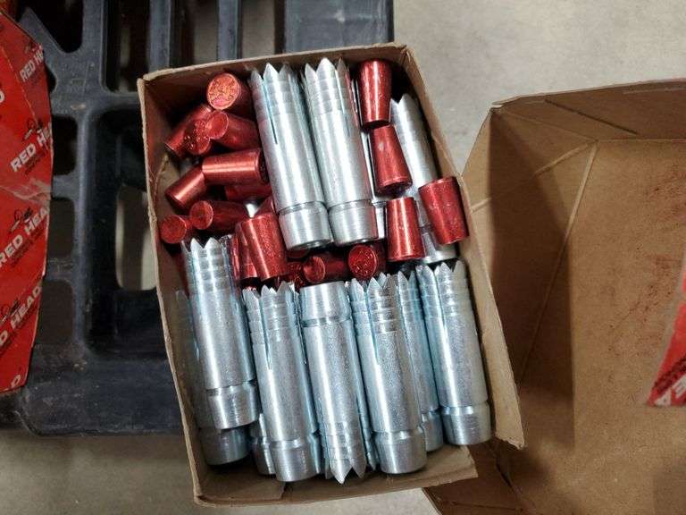 7 Boxes Hilti Red Head Anchors - Yorkton Auction Centre