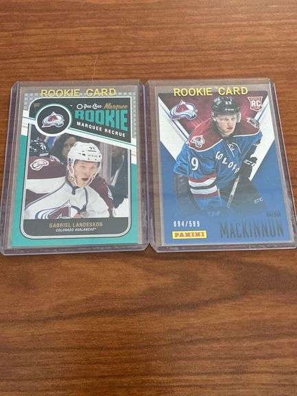 Nathan MacKinnon and Gabriel Landeskog Rookie Cards - Yorkton Auction ...