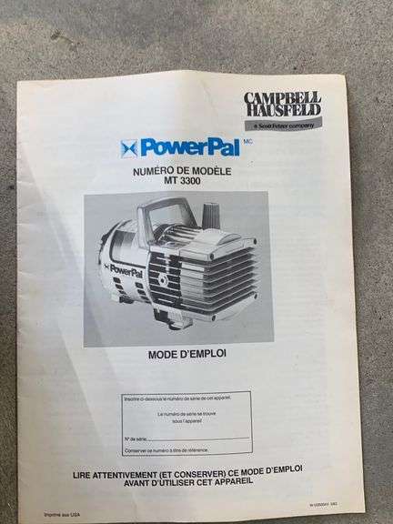 PowerPal Air Compressor - Yorkton Auction Centre