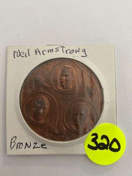 Neil Armstrong Bronze Coin - Yorkton Auction Centre