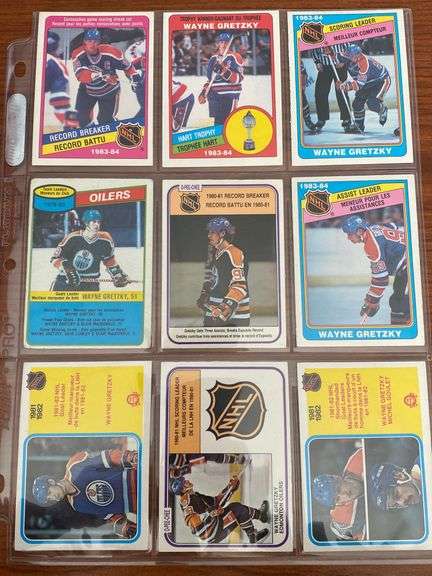9 Card Lot of 1980’s Wayne Gretzky Cards - Yorkton Auction Centre