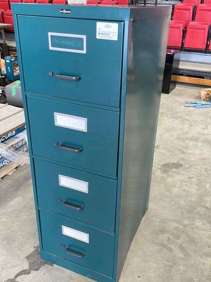 4 Drawer Green Filing Cabinet - Yorkton Auction Centre