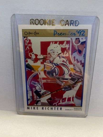 Mike Richter Premier '92 O-Pee-Chee Rookie Hockey Card - Yorkton ...