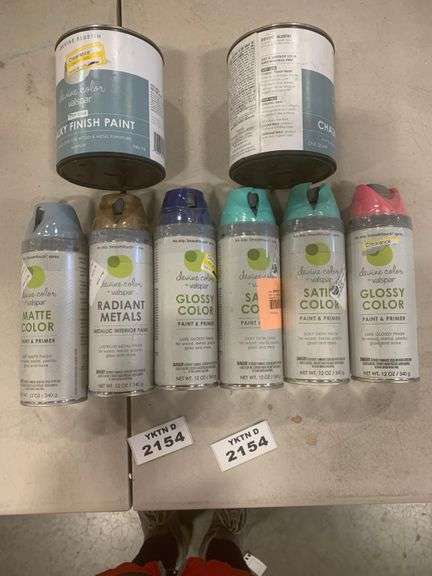 6X DEVINE COLOE BY VALSPAR PAINT AND PRIMER & 2X DEVINE COLOR CHALKY ...