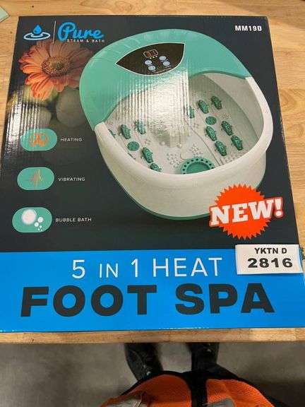 5 IN 1 FOOT SPA & BATH MASSAGER HEAT STRESS RELIEF - Yorkton Auction Centre
