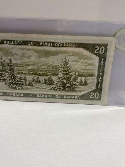 1954 CDN $20.00 Bill- Devils Face - Yorkton Auction Centre