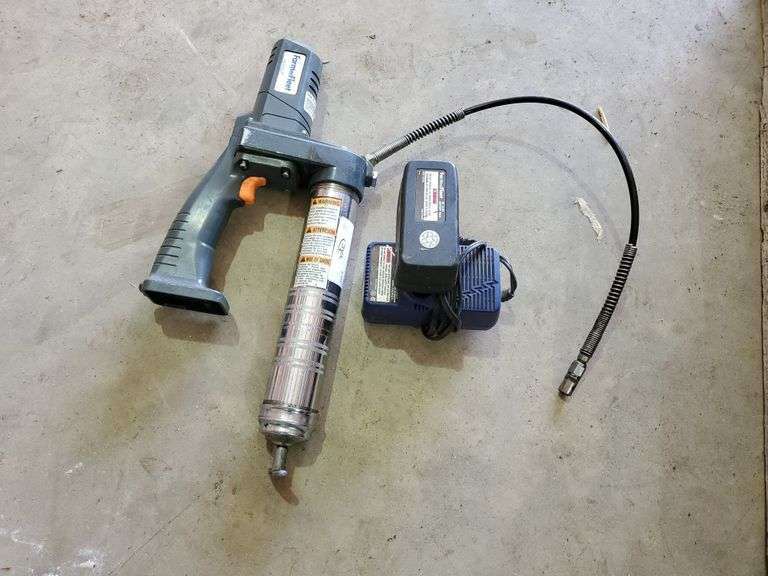 Farm-Fleet Electric Grease Gun w/Charger - Yorkton Auction Centre