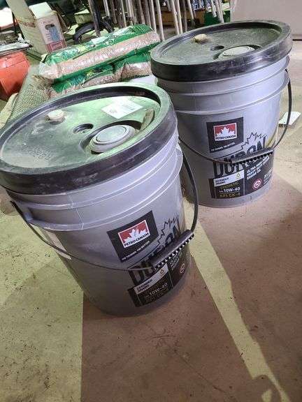 2 - Pails 10W40 Synthetic Diesel Engine Oil - Yorkton Auction Centre