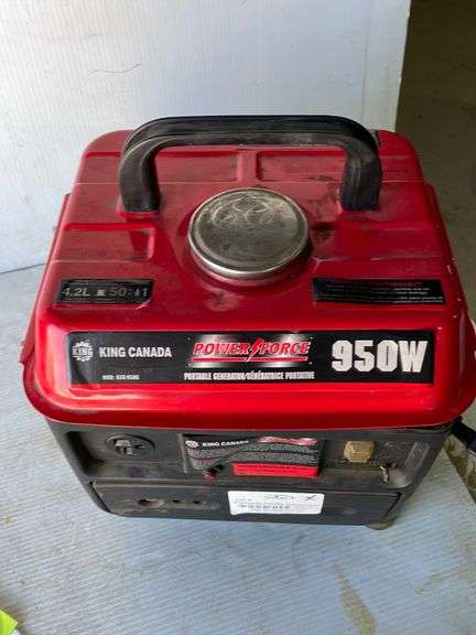 Portable 950W Generator - Yorkton Auction Centre