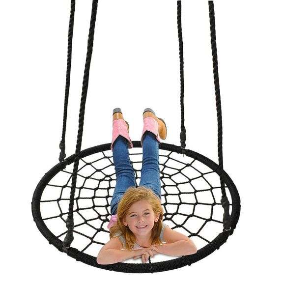 40 IN OUTDOOR GARDEN SPIDER WEB SWING - Yorkton Auction Centre
