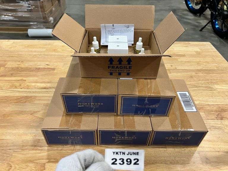 6 BOXES HOMEWORX BY HARRY SLATKIN SET OF 2 DIFFUSERS W/ 4 REFILLABLES ...