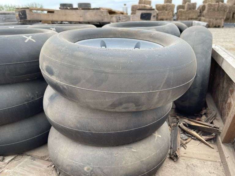 Crate Of Pneumatic Packer Wheels - Yorkton Auction Centre