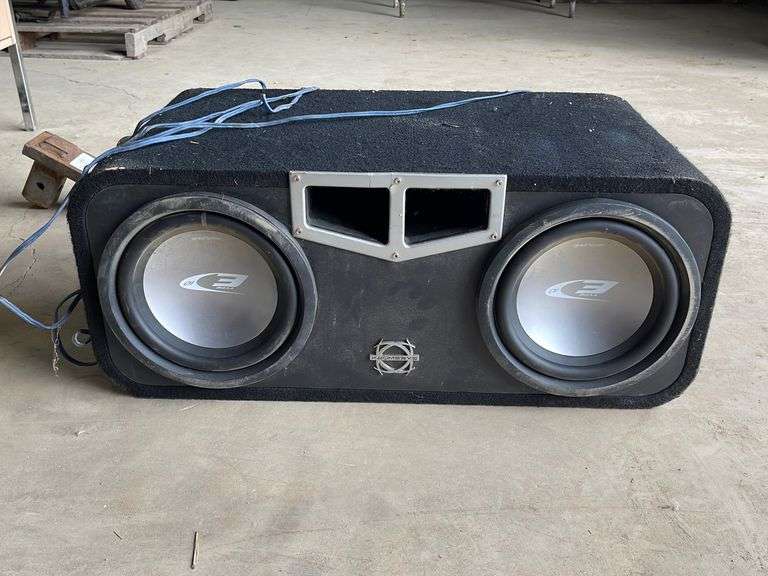 Bass Work Sub Box With JL Audio Amp - Yorkton Auction Centre