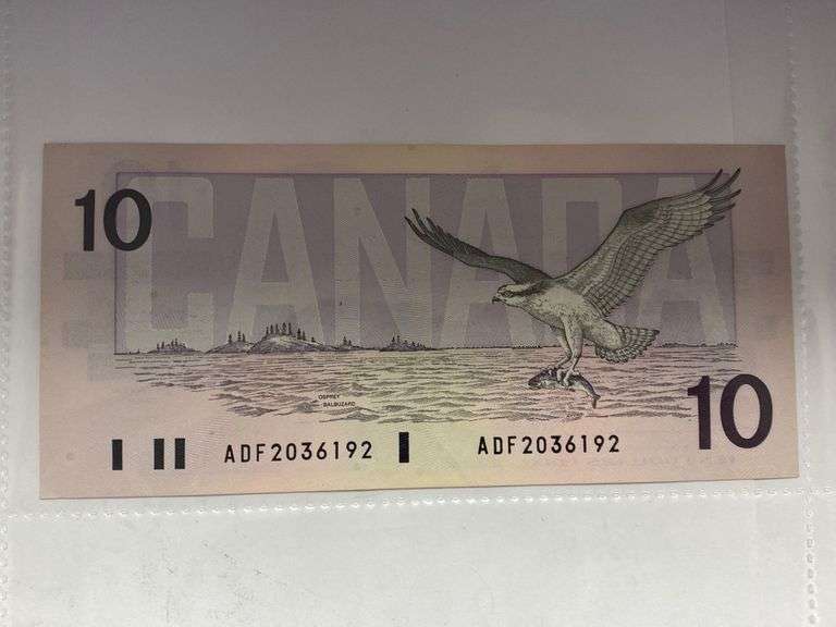 1989 CAD Ten Dollar Bill - Yorkton Auction Centre