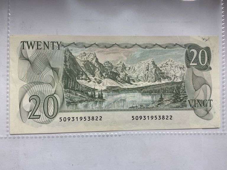 1979 CAD Twenty Dollar Bill - Yorkton Auction Centre