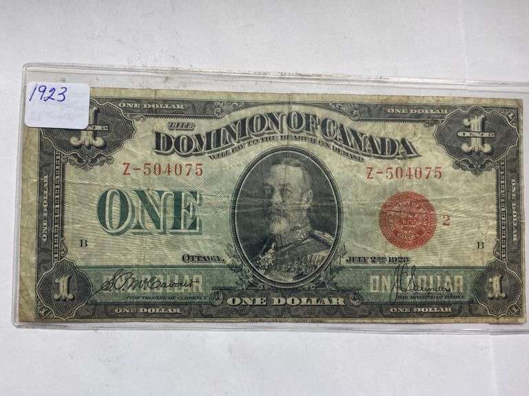 1923 CAD One Dollar Bill - Yorkton Auction Centre
