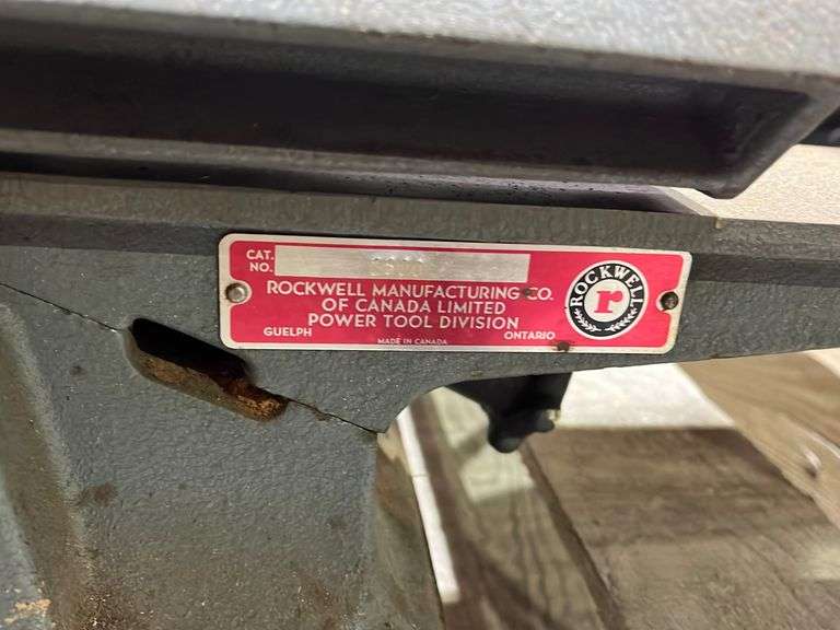 Rockwell Table Top Planer - Yorkton Auction Centre