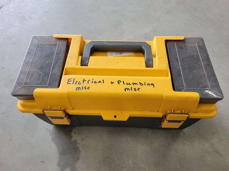 Yello w Tool Box W/ Electrical & Plumbing - Yorkton Auction Centre