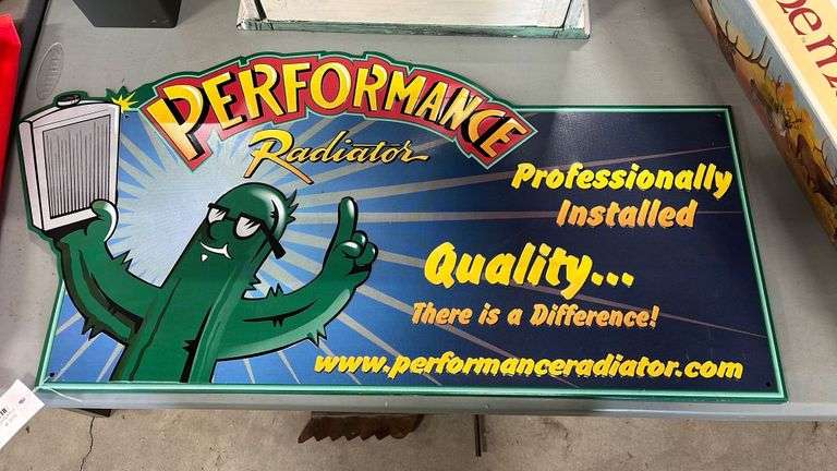 Performance Radiator Sign - Yorkton Auction Centre