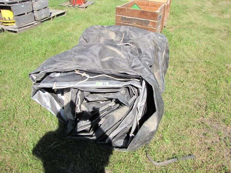 Square bale stack tarps - Yorkton Auction Centre