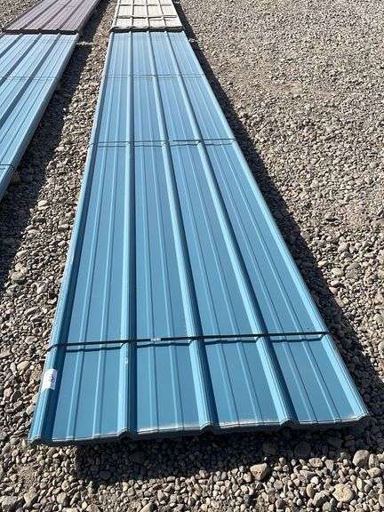 Approx. 50 pcs. 20' Tuff Rib Metal Cladding - Slate Blue - 3000 Sq Ft ...